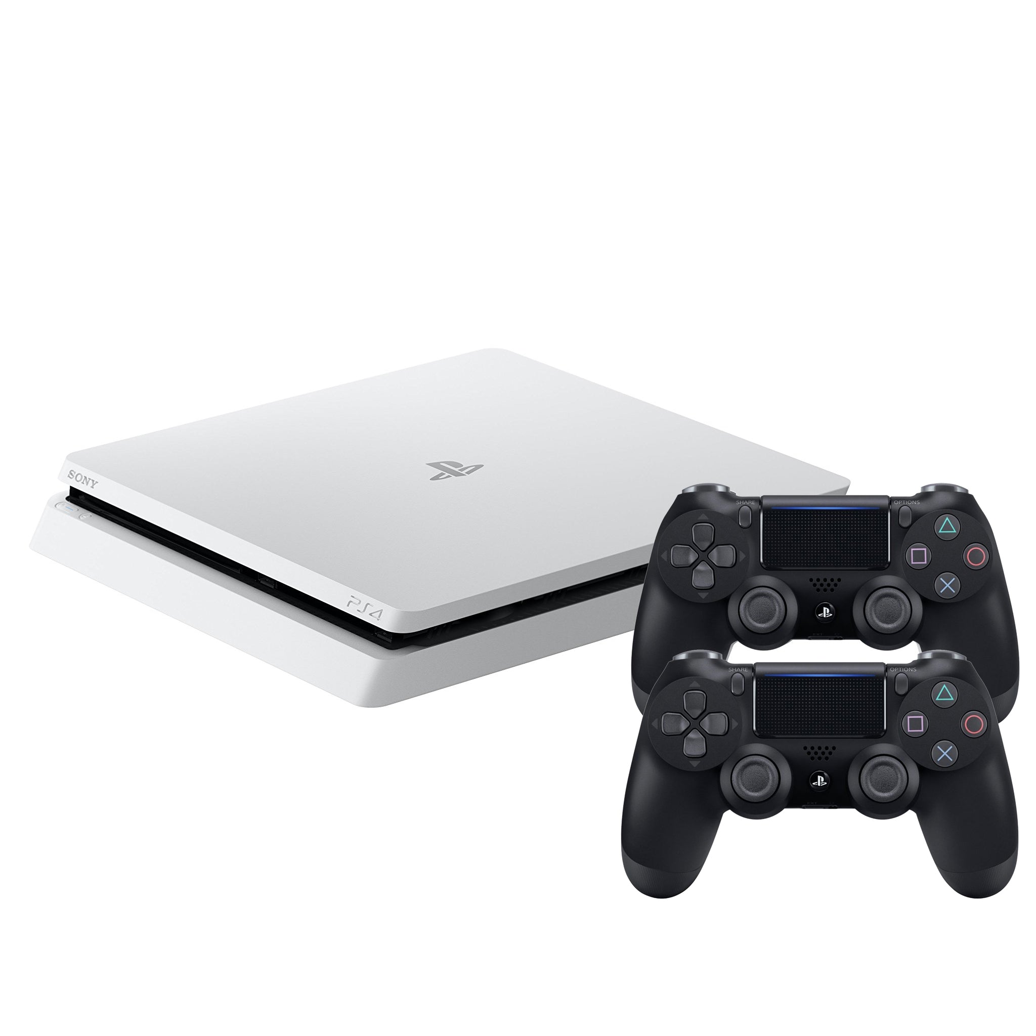 Sony Playstation 4 - 500 GB - Slim Version, PS4 with 2 Controller – AlfaShop.ae