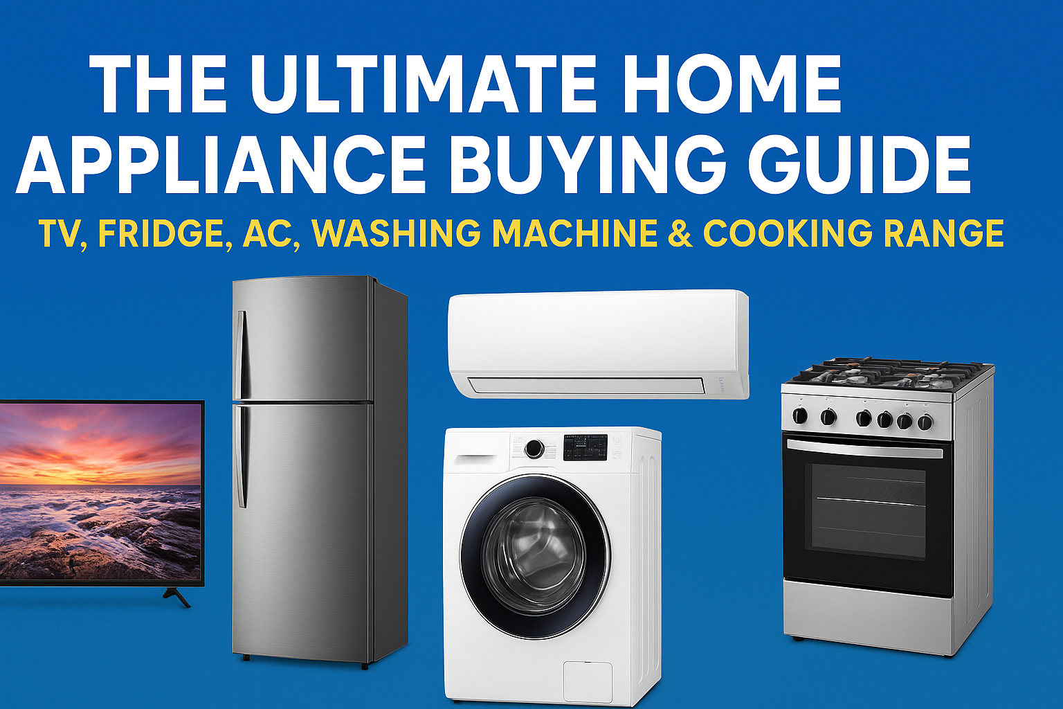 The Ultimate Home Appliance Buying Guide: TV, Fridge, AC, Washing Mach ...
